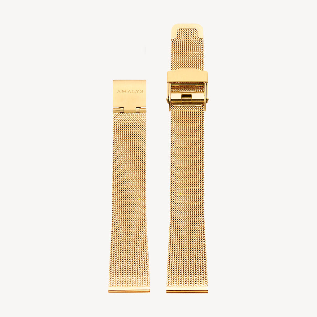 Gold Mesh Strap / 16mm – Amalys