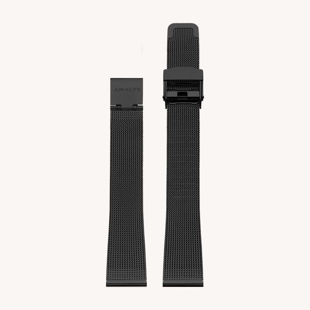 Black Mesh Strap / 16mm – Amalys